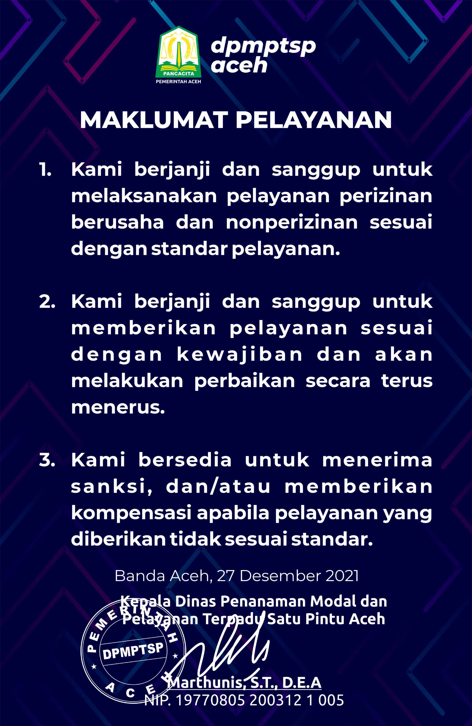 Website DPMPTSP Aceh