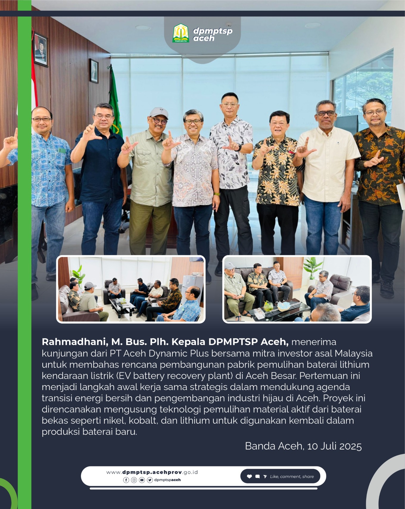 Website DPMPTSP Aceh